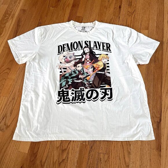 Demon Slayer | Shirts | Demon Slayer Graphic Tee Mens 5x Cream Anime ...